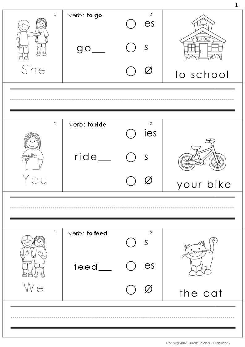 Building Sentences VII -Present Simple | Made By Teachers