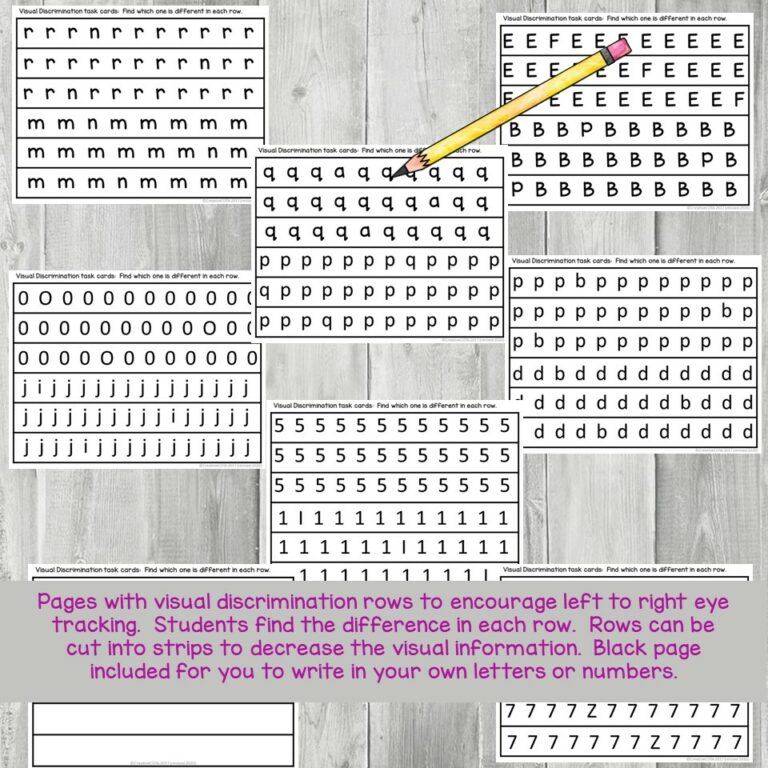 Visual Discrimination OT Activity and Worksheets | Made By Teachers