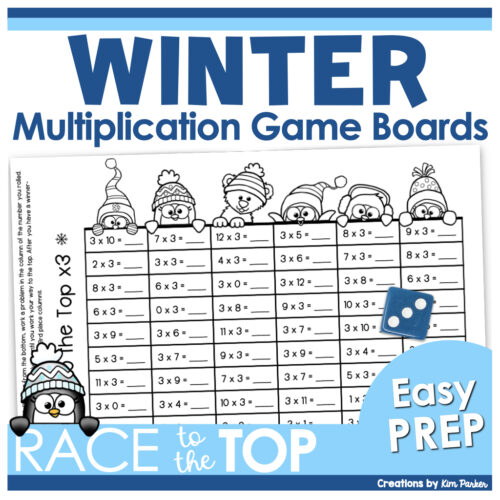 Winter Math Games Multiplication Fact Fluency Easy Prep | Made By Teachers