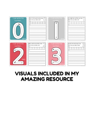 Numbers Posters and Practice: 0-9 | Made By Teachers