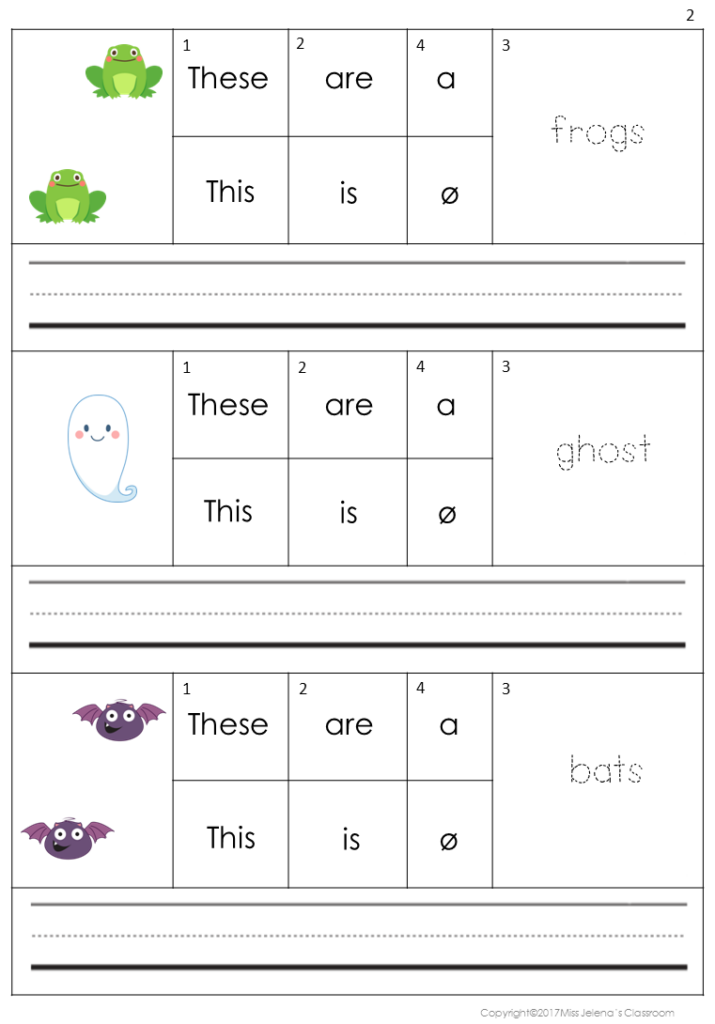 Halloween Building Sentences Cards | Made By Teachers