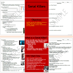 Serial Killers Lesson | Made By Teachers