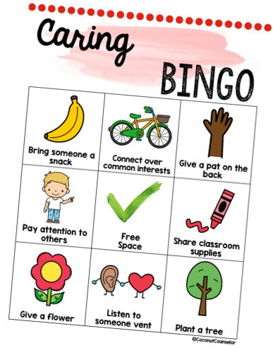 Caring Bingo Game | Made By Teachers