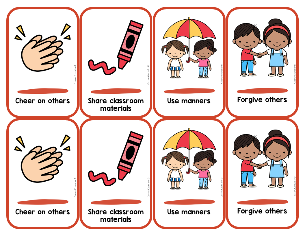 Caring Matching Card Game | Made By Teachers