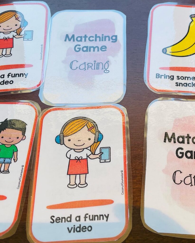 Caring Matching Card Game | Made By Teachers