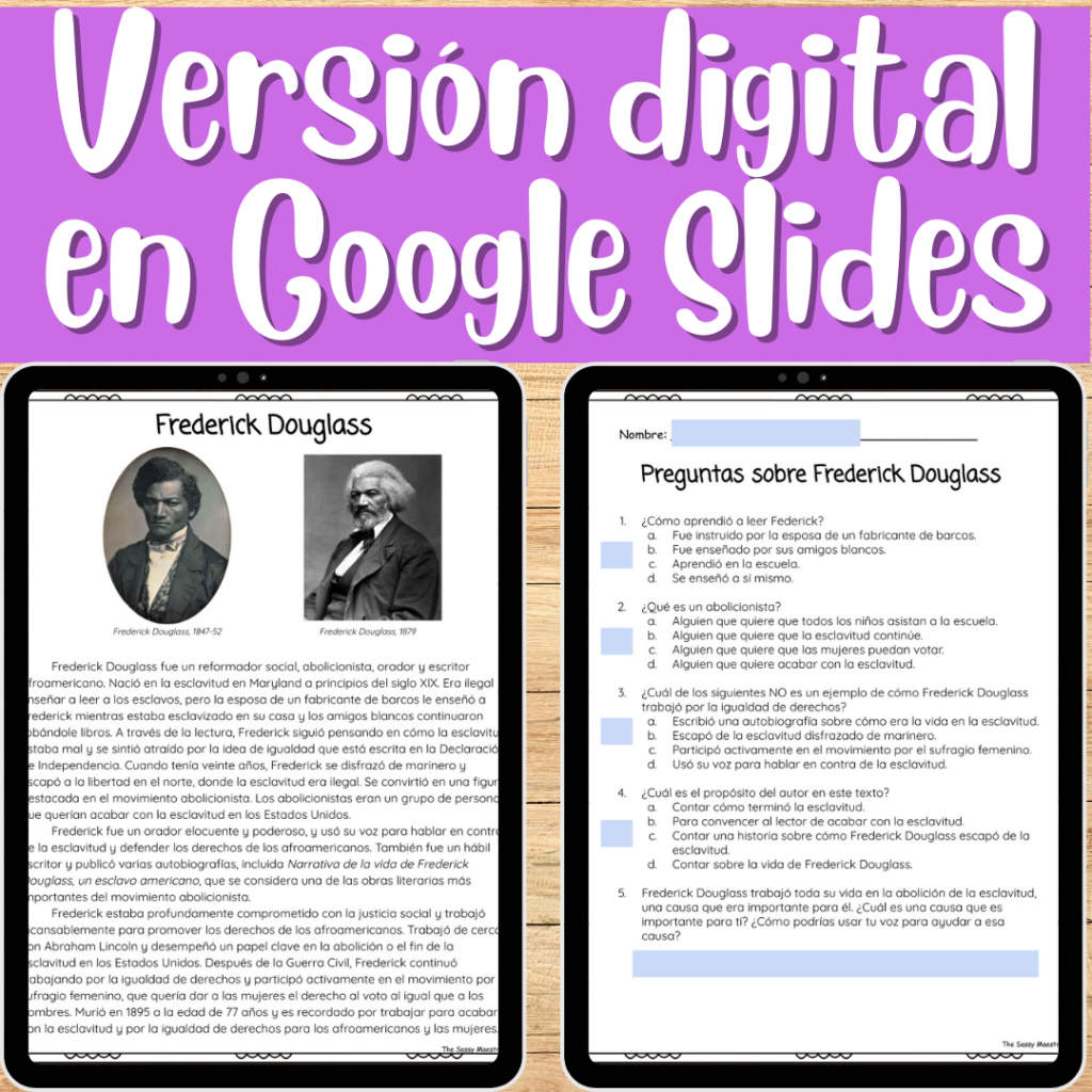 Black History Month Famous African Americans Spanish Reading Passages ...
