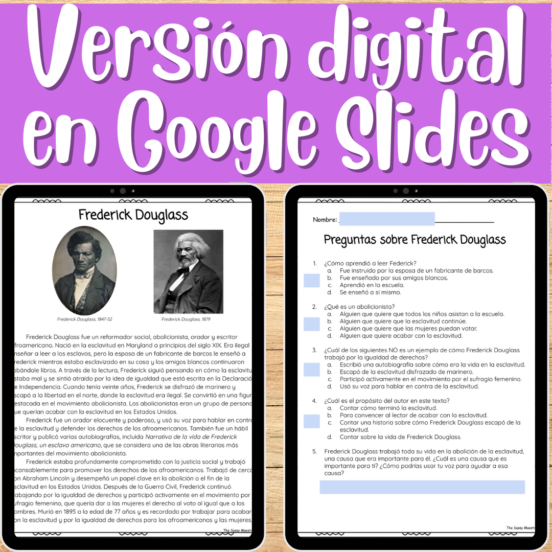 Black History Month Famous African Americans Spanish Reading Passages ...