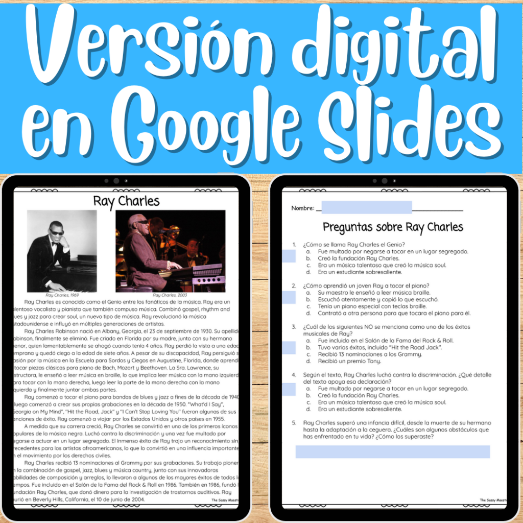 Black History Month Famous African Americans Spanish Reading Passages ...