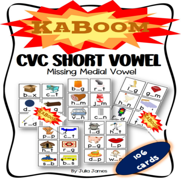 CVC Missing Vowel Kaboom! | Made By Teachers