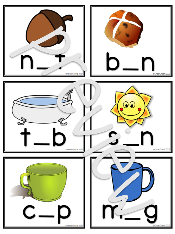 CVC Missing Vowel Kaboom! | Made By Teachers