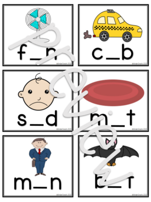CVC Missing Vowel Kaboom! | Made By Teachers