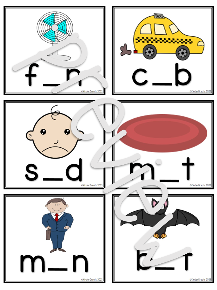 CVC Missing Vowel Kaboom! | Made By Teachers