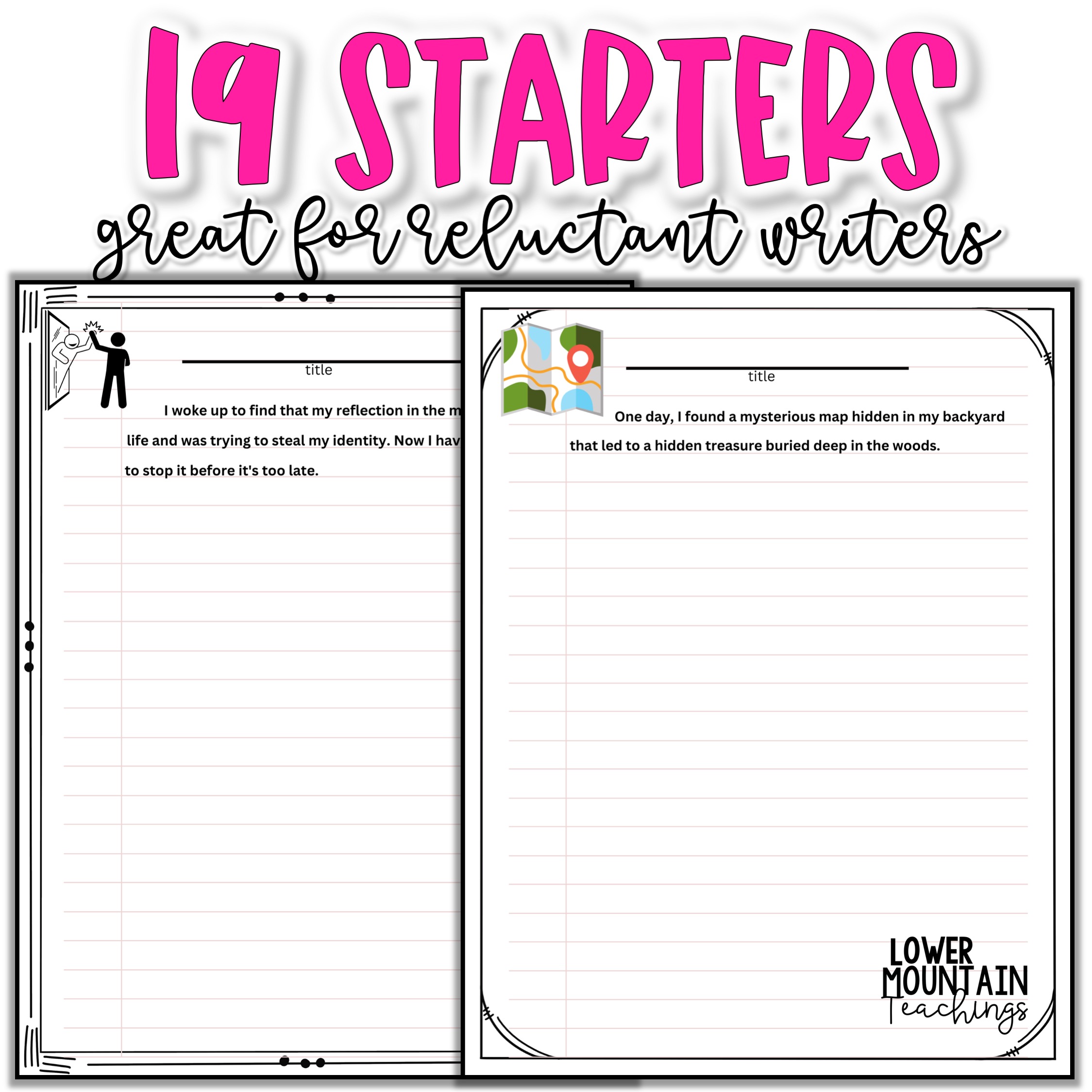 Story Starters Great For Reluctant Writers Early Finishers ELA Centers ...