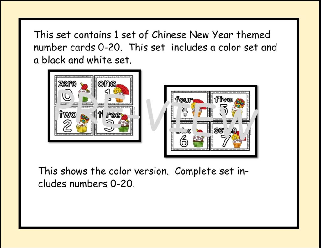 Chinese New Year Number Cards 0 - 20 | Made By Teachers