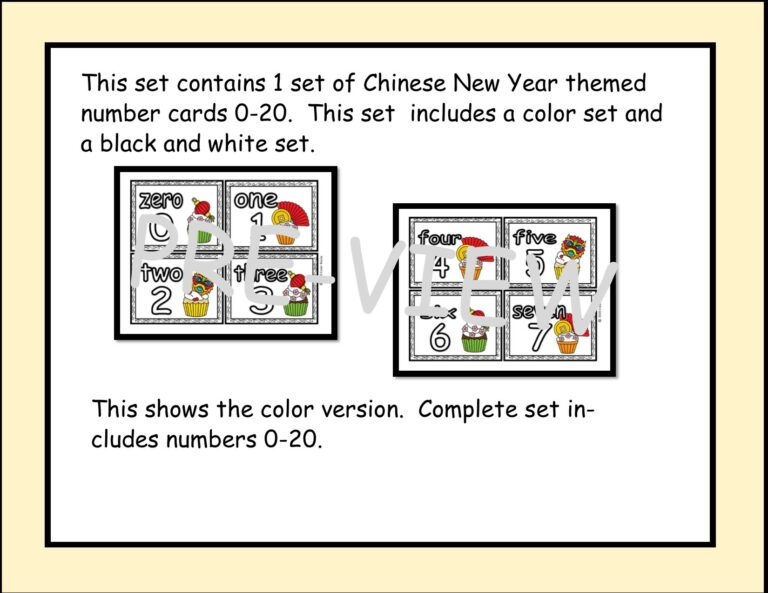 Chinese New Year Number Cards 0 - 20 | Made By Teachers