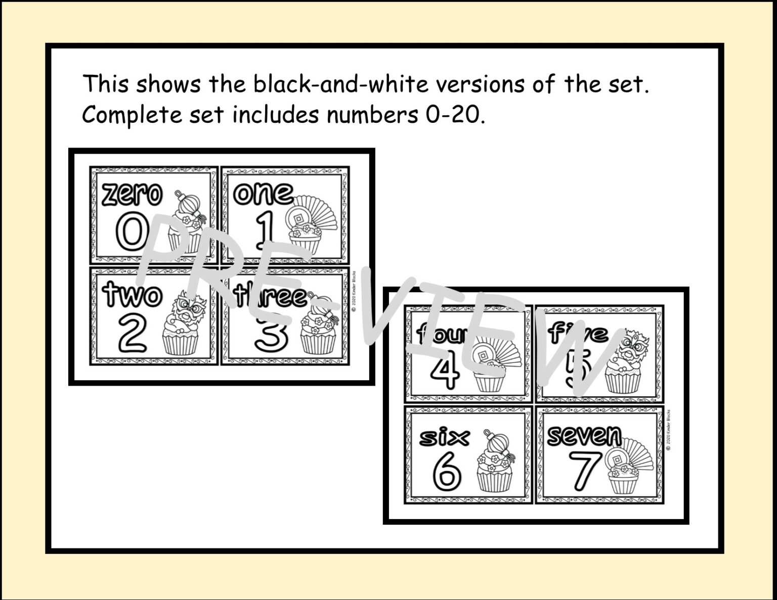 Chinese New Year Number Cards 0 - 20 | Made By Teachers