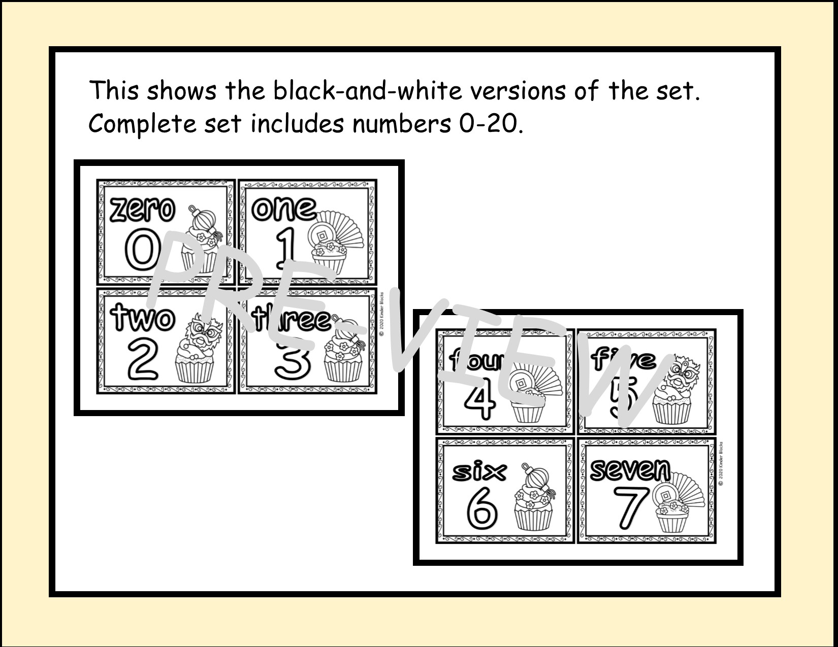 Chinese New Year Number Cards 0 - 20 | Made By Teachers