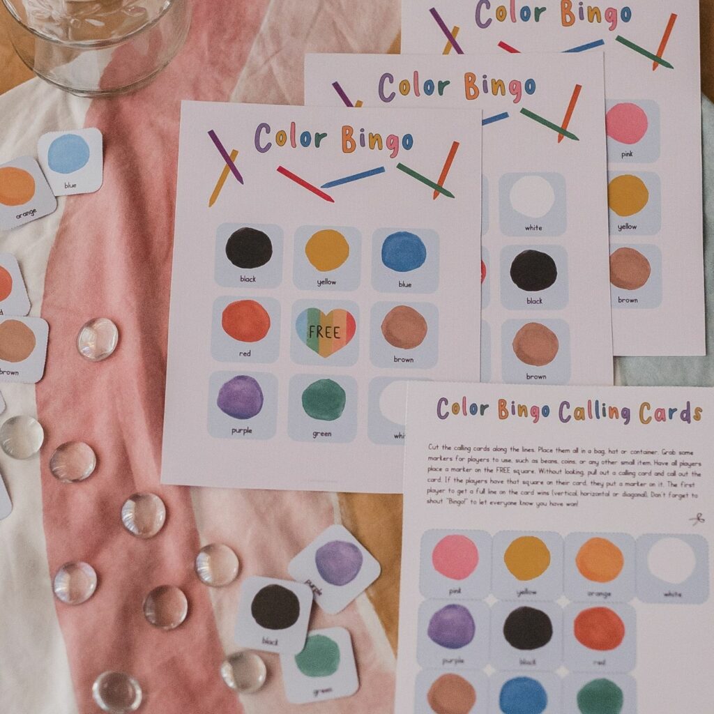 Colour Bingo Game - Learning about Colours Activity for Early Learners ...