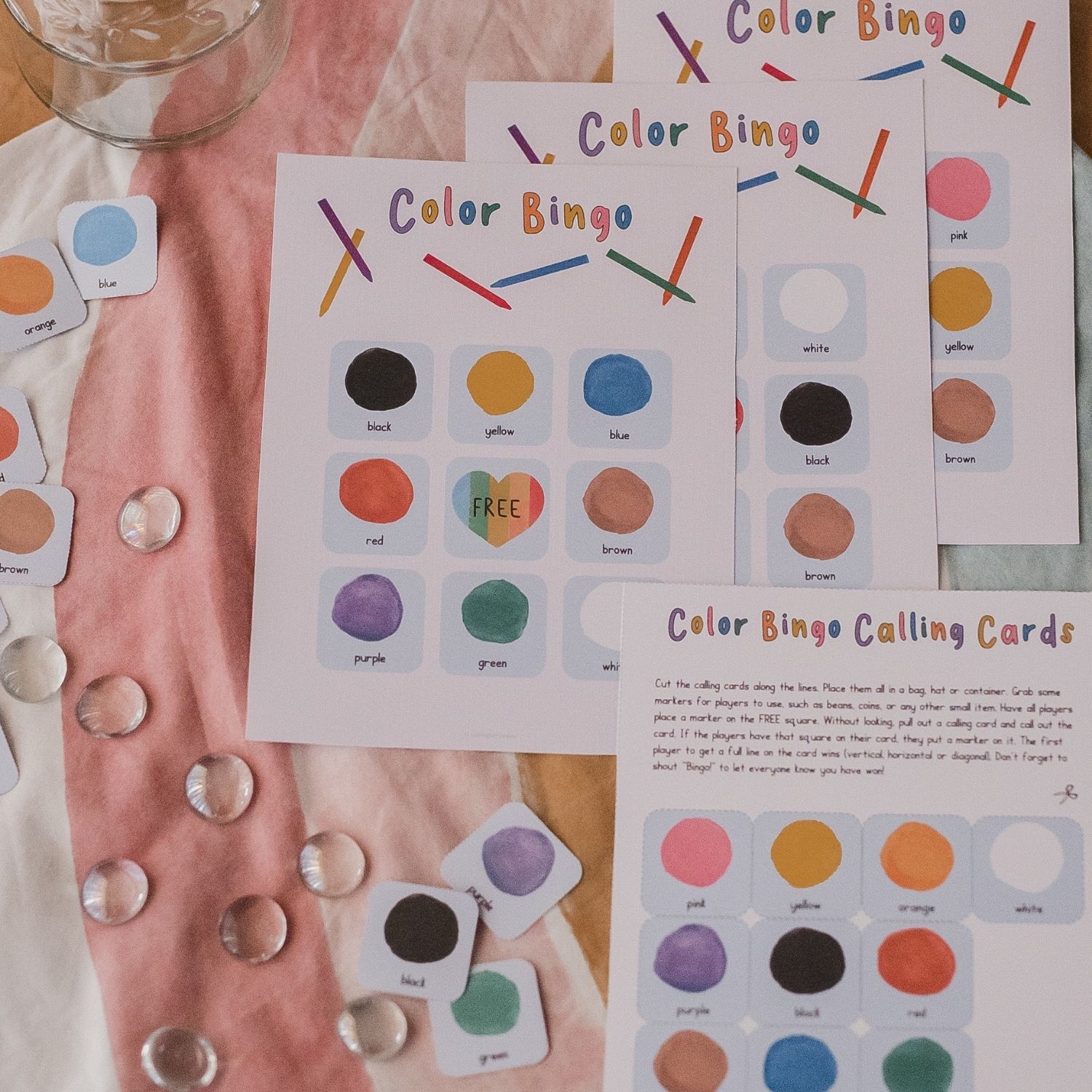Colour Bingo Game - Learning about Colours Activity for Early Learners ...