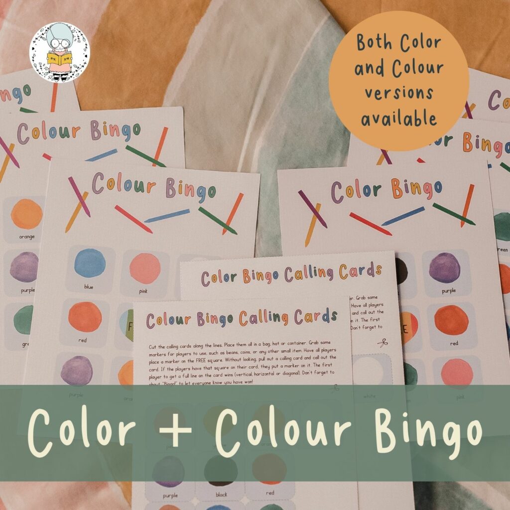 Colour Bingo Game - Learning about Colours Activity for Early Learners ...