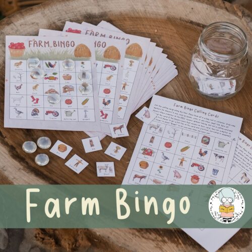 Farm Bingo Game - Learning about Farms Activity with 50 Play Cards ...