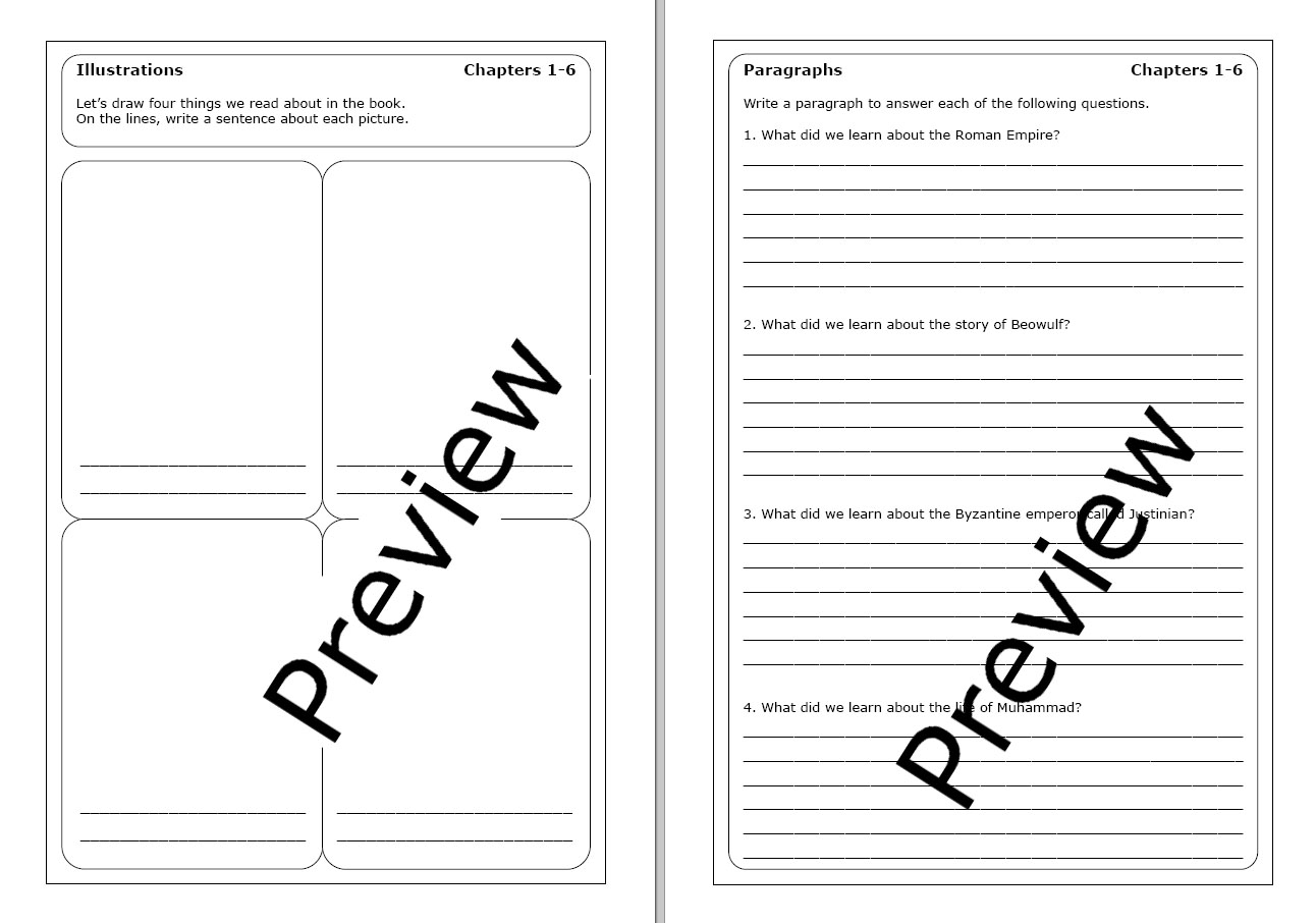 Susan Wise Bauer "Volume 2: The Middle Ages" worksheets | Made By Teachers