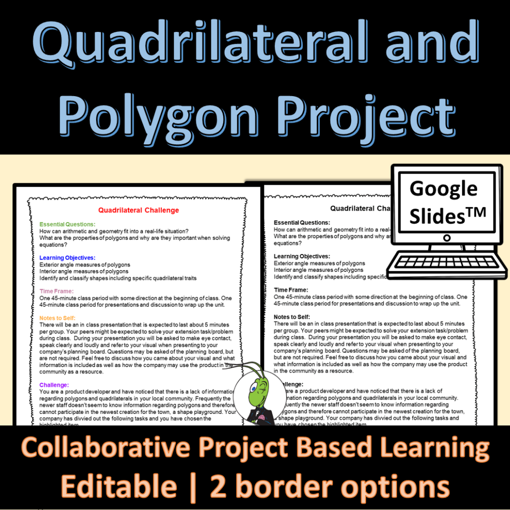 Quadrilateral and Polygon Collaborative PBL Geometry | Made By Teachers