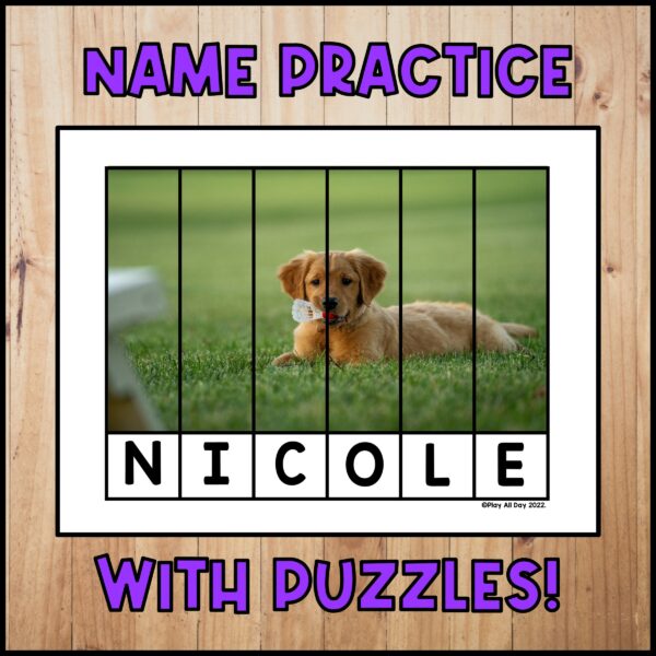EDITABLE Name Puzzles | Name Practice Activities | Made By Teachers