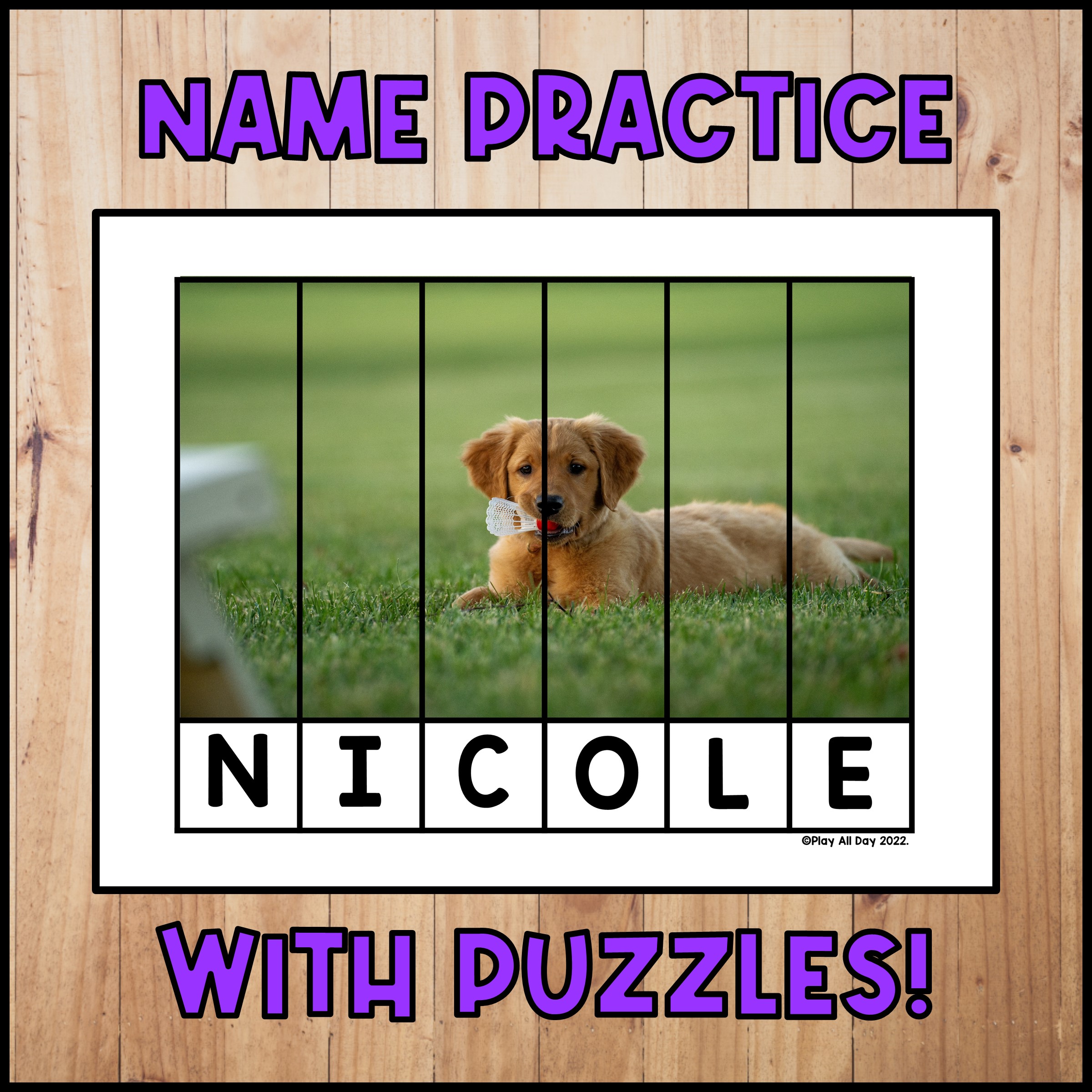 EDITABLE Name Puzzles | Name Practice Activities | Made By Teachers