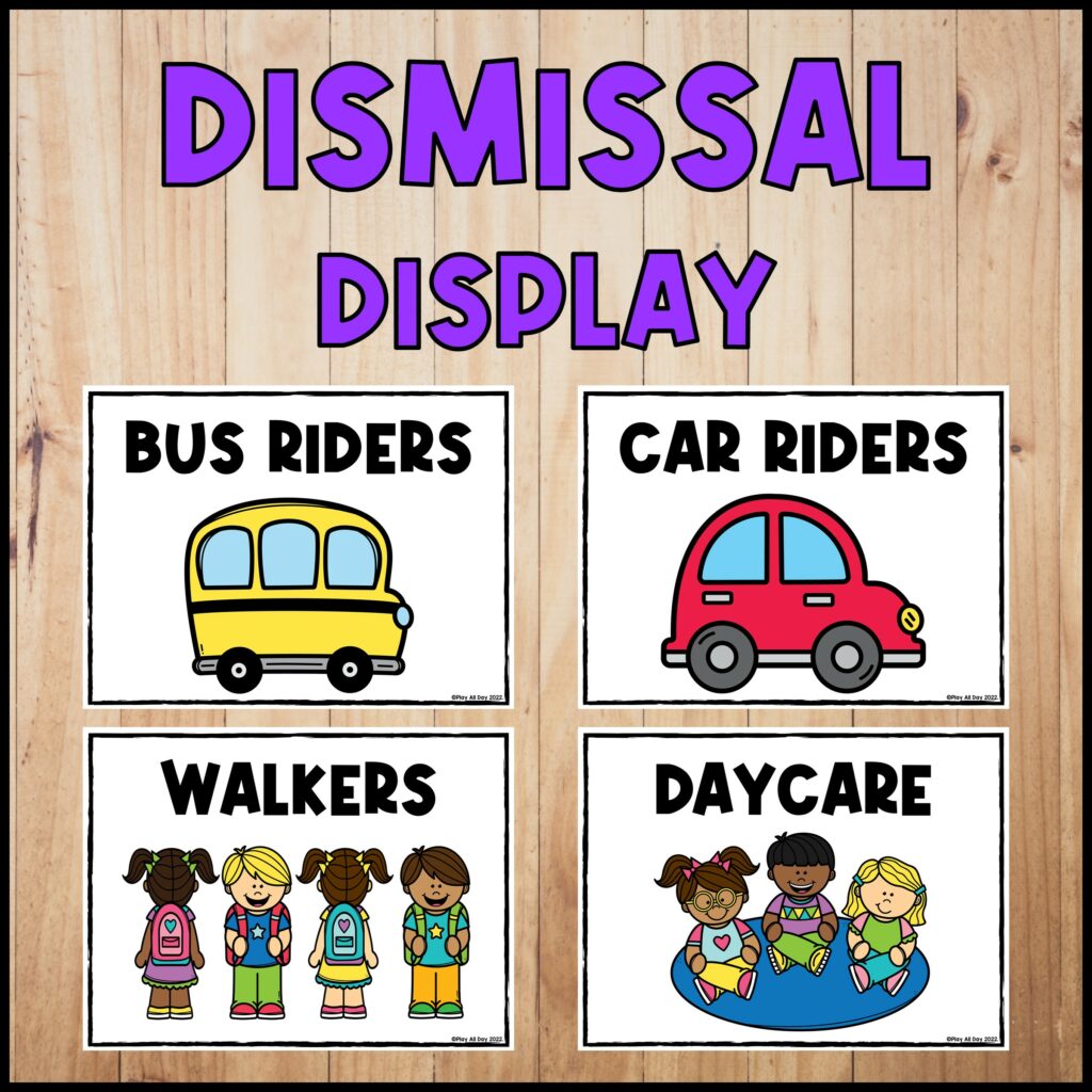EDITABLE Dismissal Kit | Chart Posters Backpack Tags | Made By Teachers
