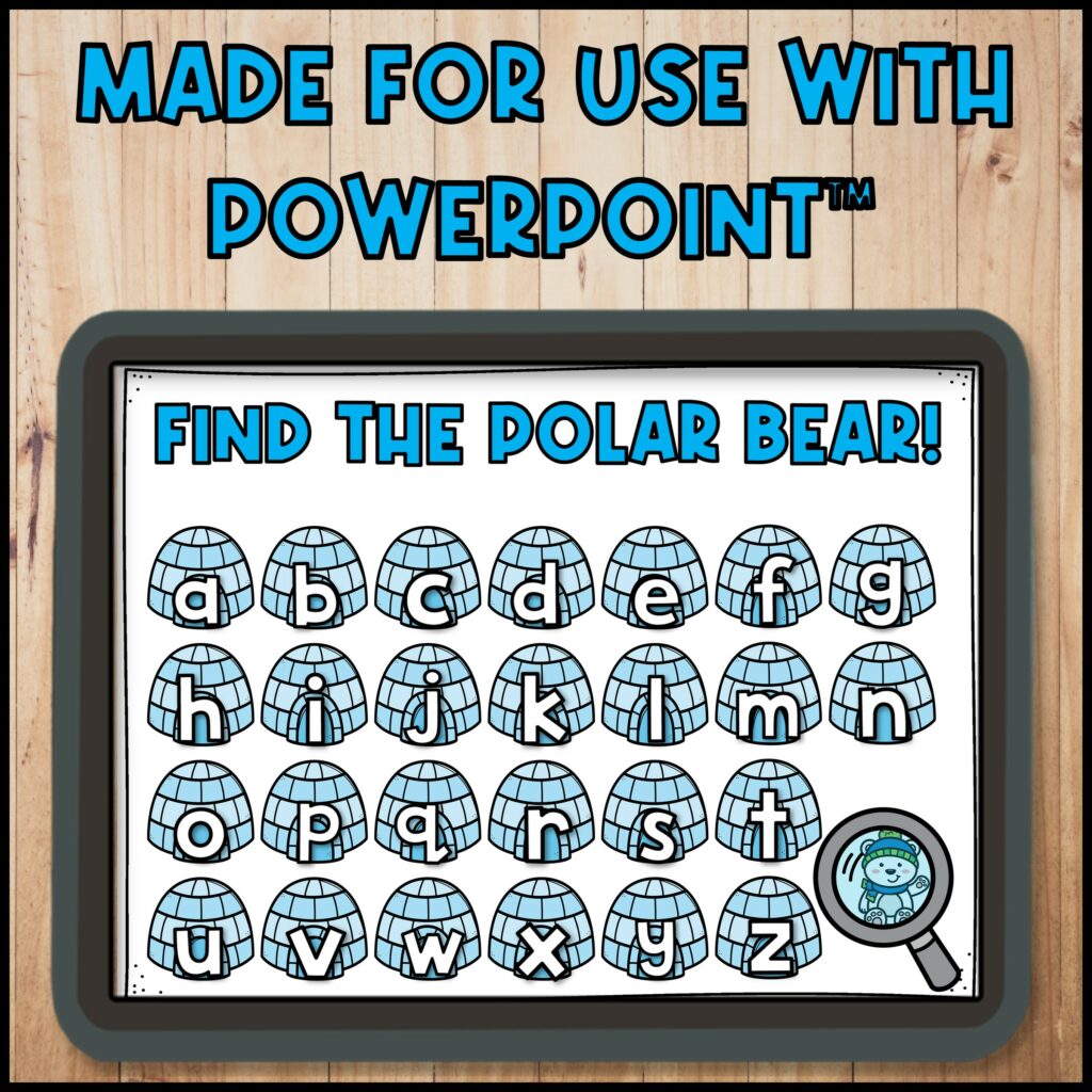 Digital Hide & Seek | Find the Polar Bear | Letters Numbers Shapes ...