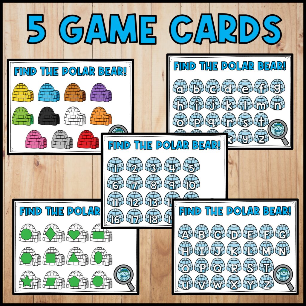 Digital Hide & Seek | Find the Polar Bear | Letters Numbers Shapes ...