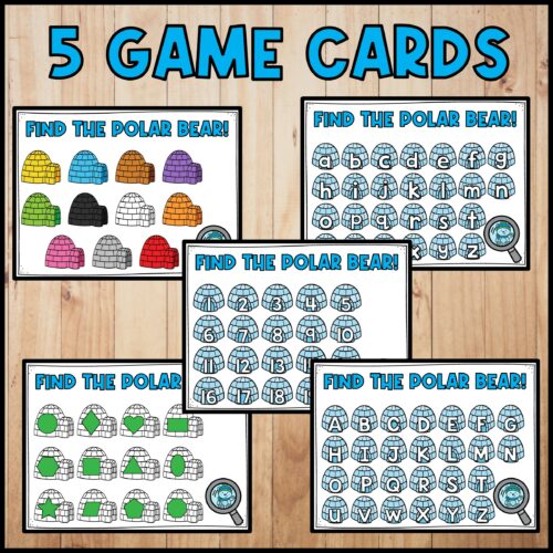 Digital Hide & Seek | Find the Polar Bear | Letters Numbers Shapes ...