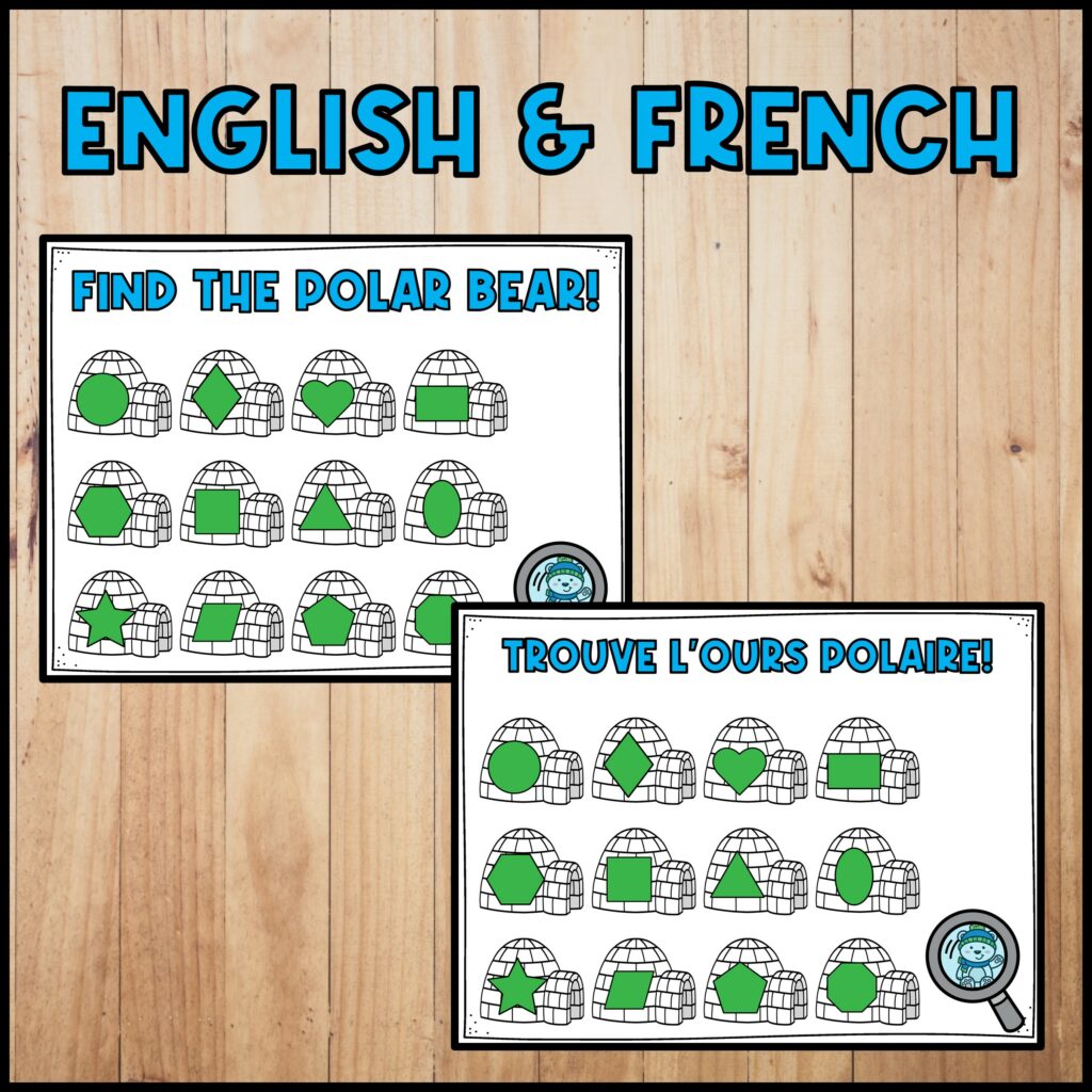 Digital Hide & Seek | Find the Polar Bear | Letters Numbers Shapes ...