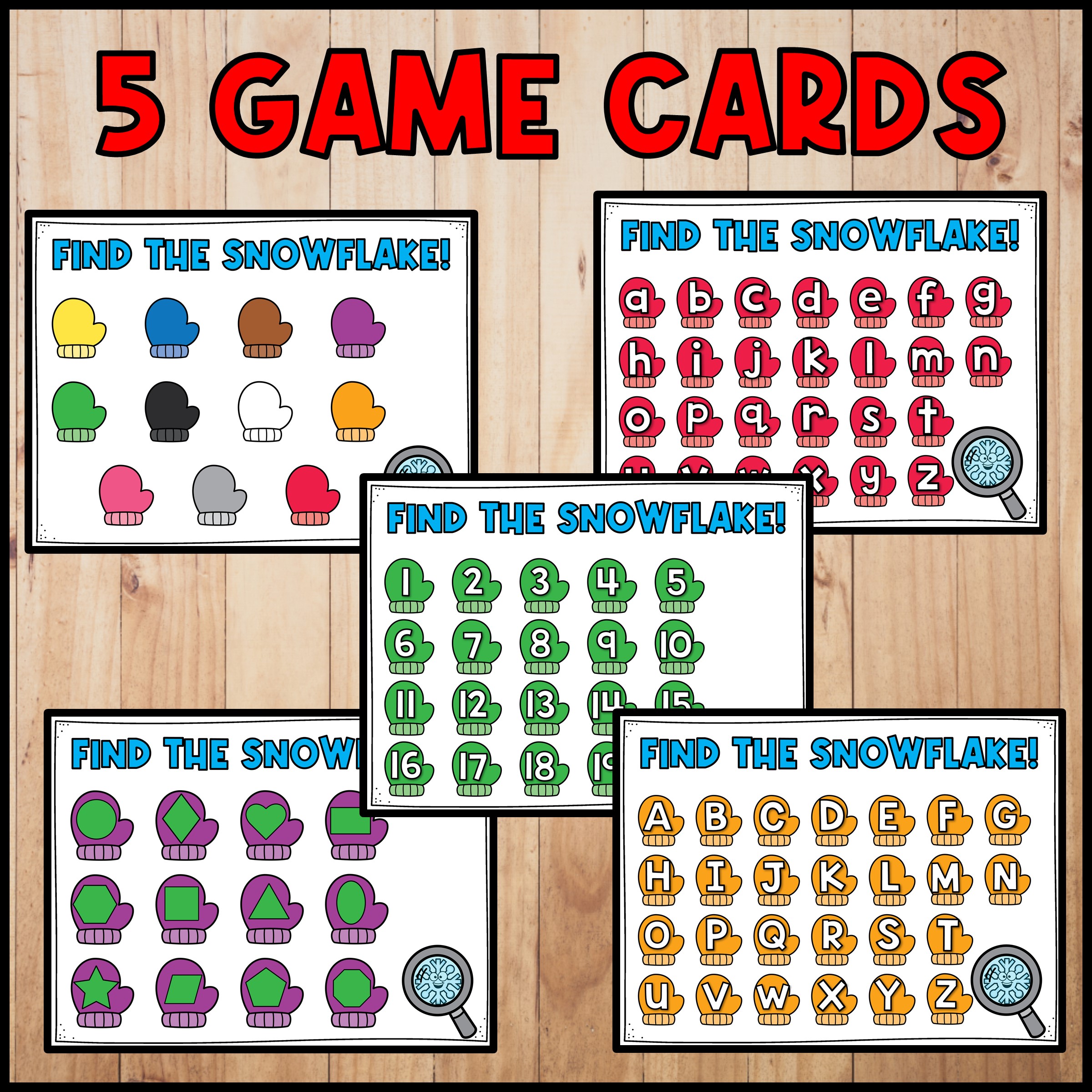 Digital Hide & Seek | Find the Snowflake | Letters Numbers Shapes ...