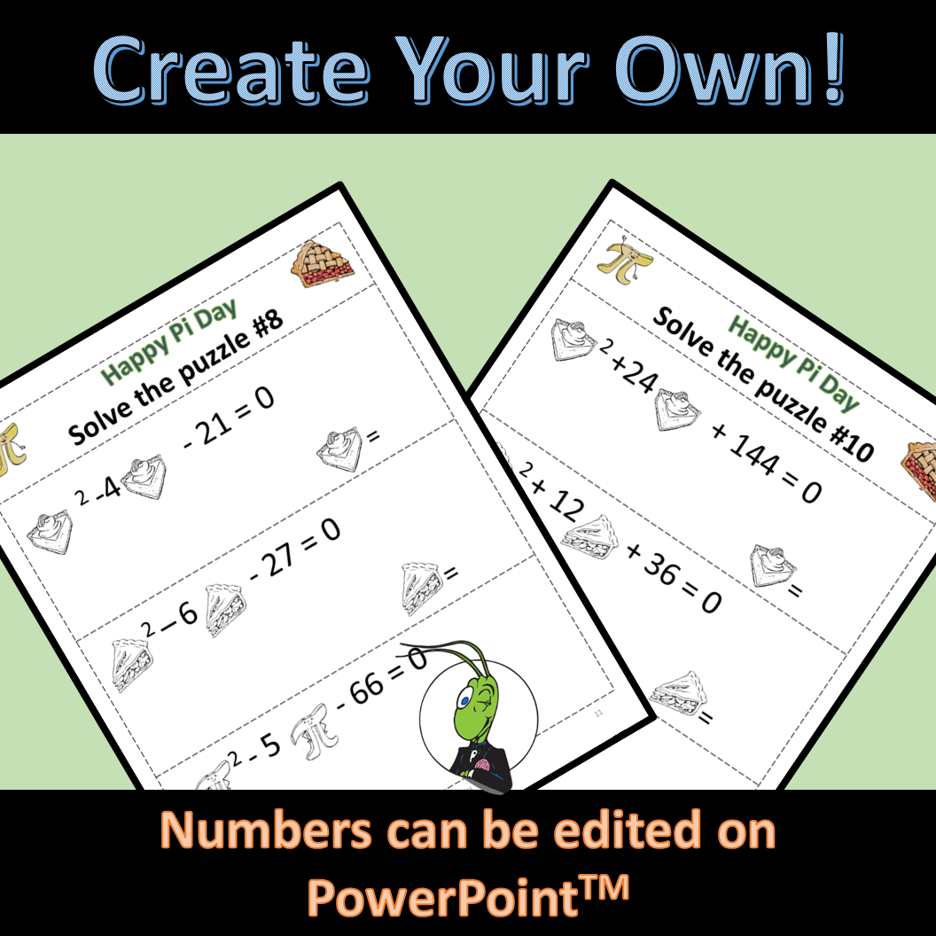 Pi Day Factoring A=1 | Number Sense Logic Puzzles | Algebra 1 | Made By ...