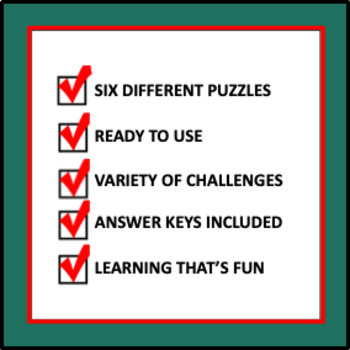Puzzles for Early Finishers: Set 3 | Made By Teachers