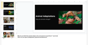 8th Science Lesson Adaptations/Behaviors for Reprod OAS 8.LS1.4 NGSS MS ...
