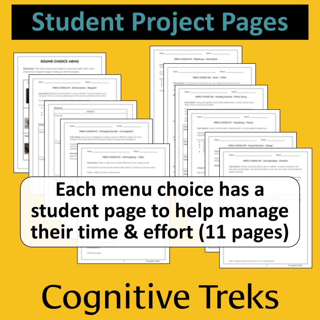 Sound Waves Choice Menu Project | Properties & Types of Sound | Energy ...