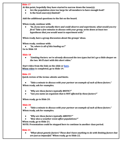 8th Science Lesson Factors That Influence Growth OAS 8.LS1.5 NGSS MS ...