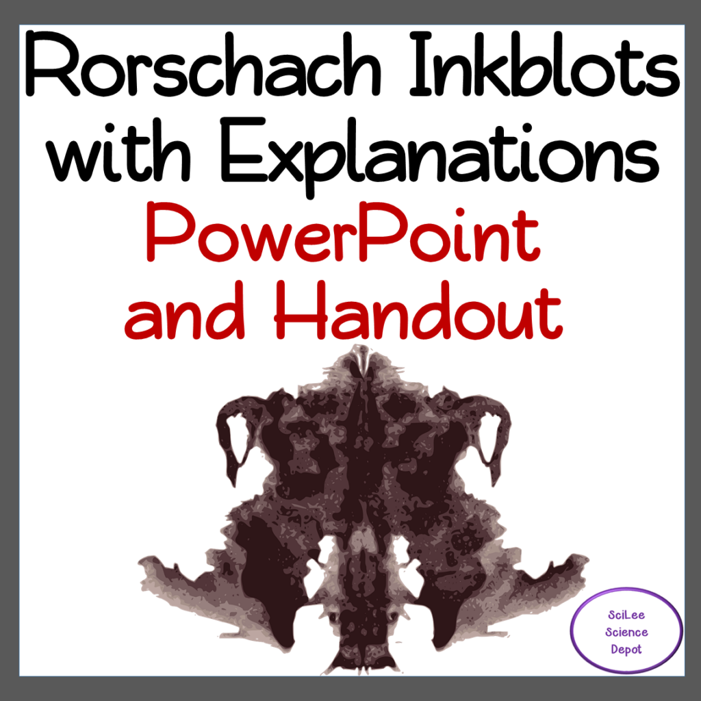 Rorschach Images Inkblots with Explanations PowerPoint | Made By Teachers