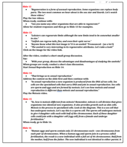 8th Science Lesson Asexual & Sexual Reproduction OAS 8.LS3.2 NGSS MS ...