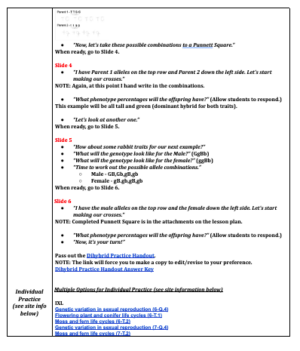 8th Science Lesson Asexual & Sexual Reproduction OAS 8.LS3.2 NGSS MS ...