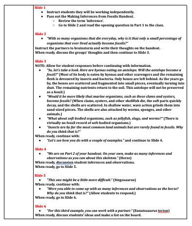 8th Science Lesson Fossil Record OAS 8.LS4.1 NGSS MS-LS4-1 | Made By ...