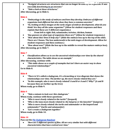 8th Science Lesson Ancestral Relationships OAS 8.LS4.2 NGSS MS-LS4-2 ...