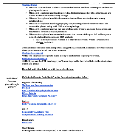 8th Science Lesson Patterns of Similarity OAS 8.LS4.3 NGSS MS-LS4-3 ...