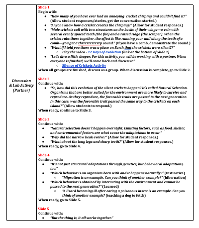 8th Science Lesson Natural Selection OAS 8.LS4.4 NGSS MS-LS4-4 | Made ...