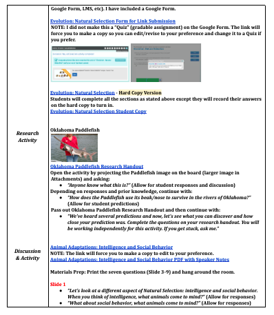 8th Science Lesson Natural Selection OAS 8.LS4.4 NGSS MS-LS4-4 | Made ...