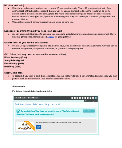8th Science Lesson Natural Selection OAS 8.LS4.4 NGSS MS-LS4-4 | Made ...