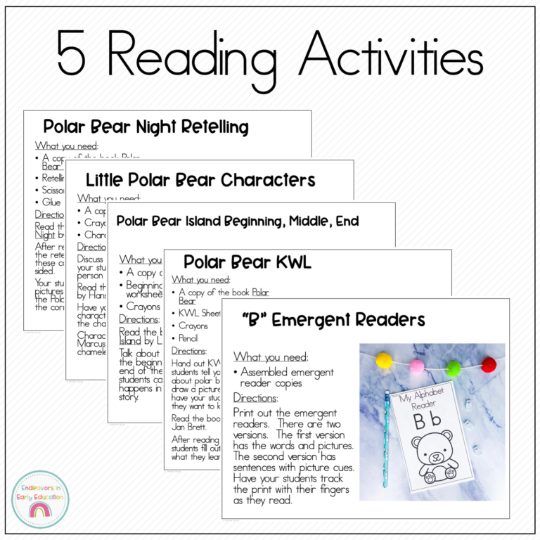 Preschool Polar Bear Unit | Made By Teachers